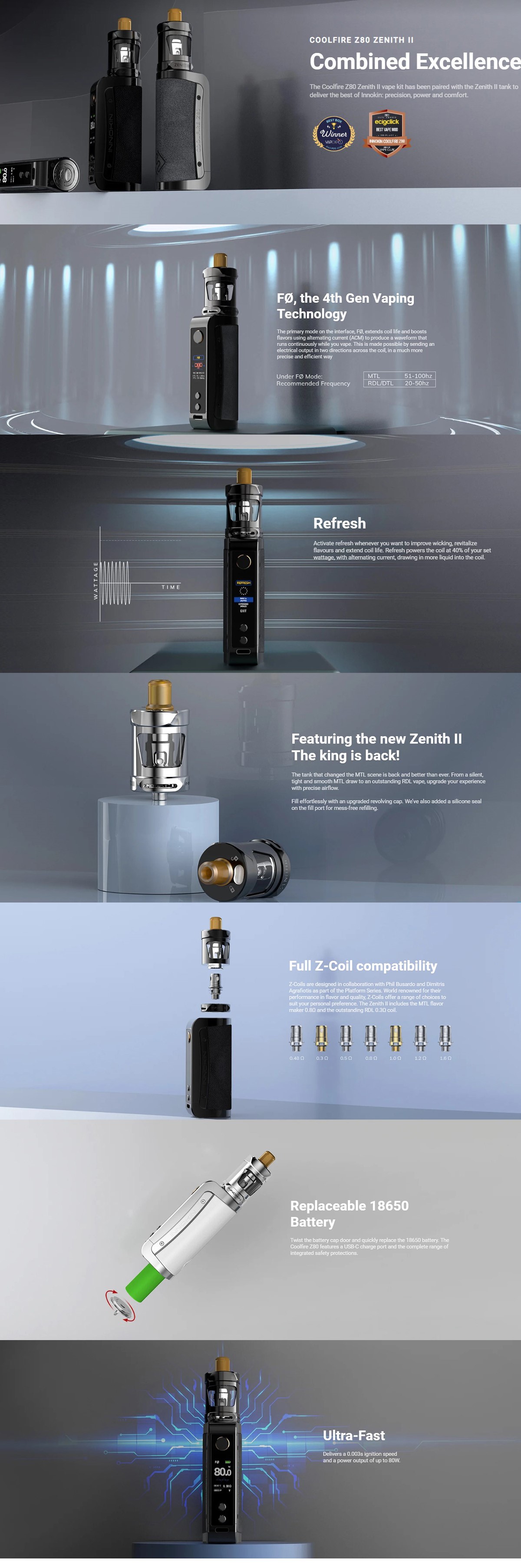 Innokin CoolFire Z80 Mod - AGT Group Wholesale