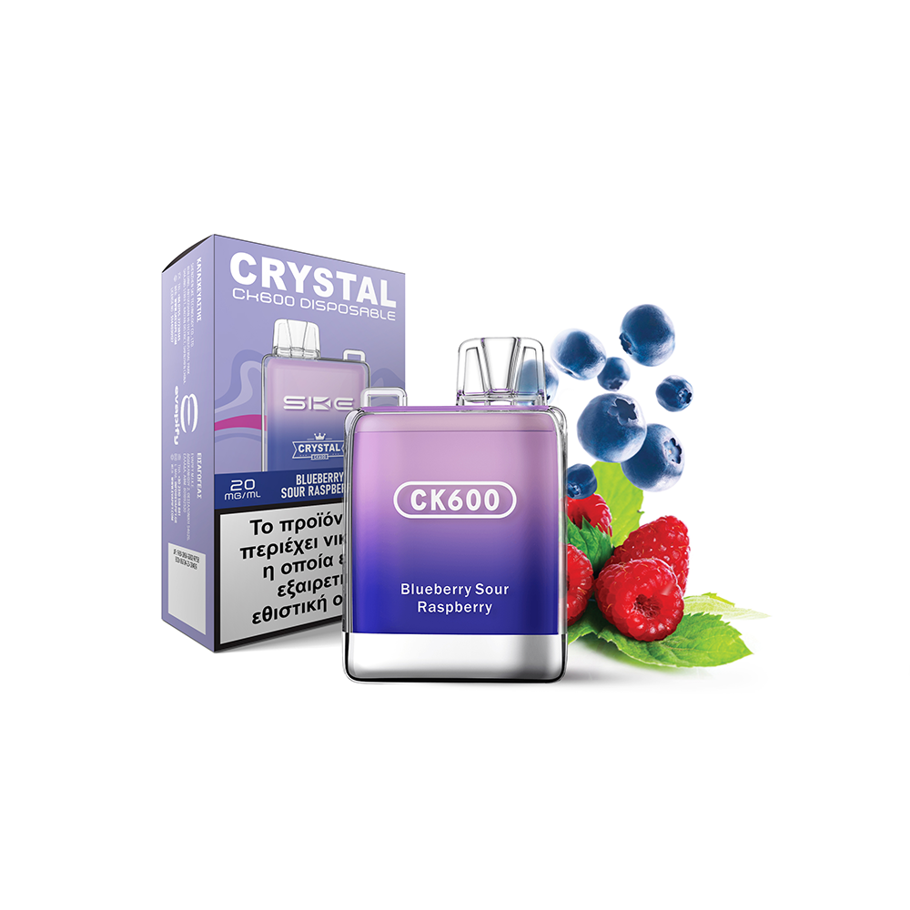SKE Crystal CK600 Blueberry Sour Raspberry 20mg 2ml - AGT Group Wholesale